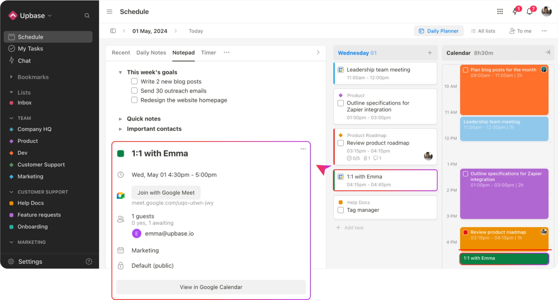 Personal Project Management Software Upbase Personal Project Management Software Upbase